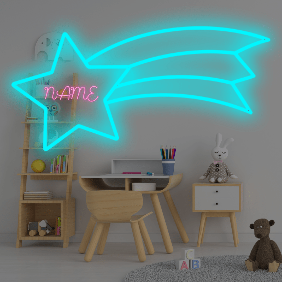 Shooting Star Part Custom LED Neon Sign