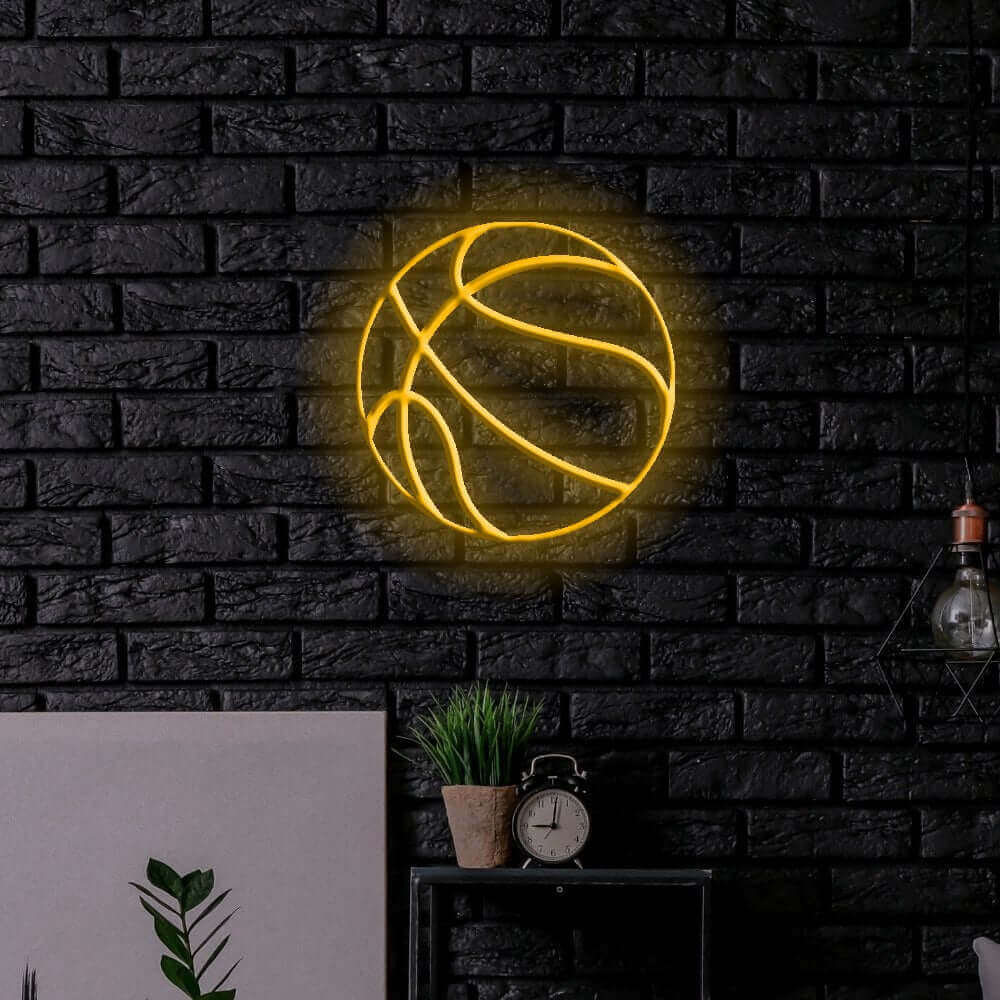 Basketball LED Neon Sign - Planet Neon Made in London Neon Signs