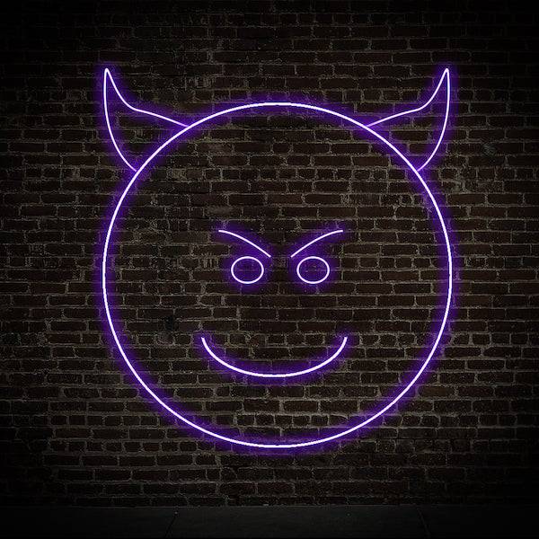 Devil LED Neon Sign - Made in London Emoji Neon Signs