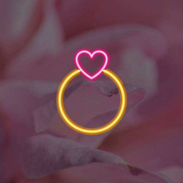 Ring LED Neon Sign - Made in London Wedding Neon Signs