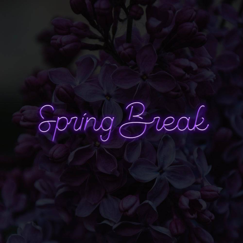 Spring Break LED Neon Sign - Made in London Neon Signs