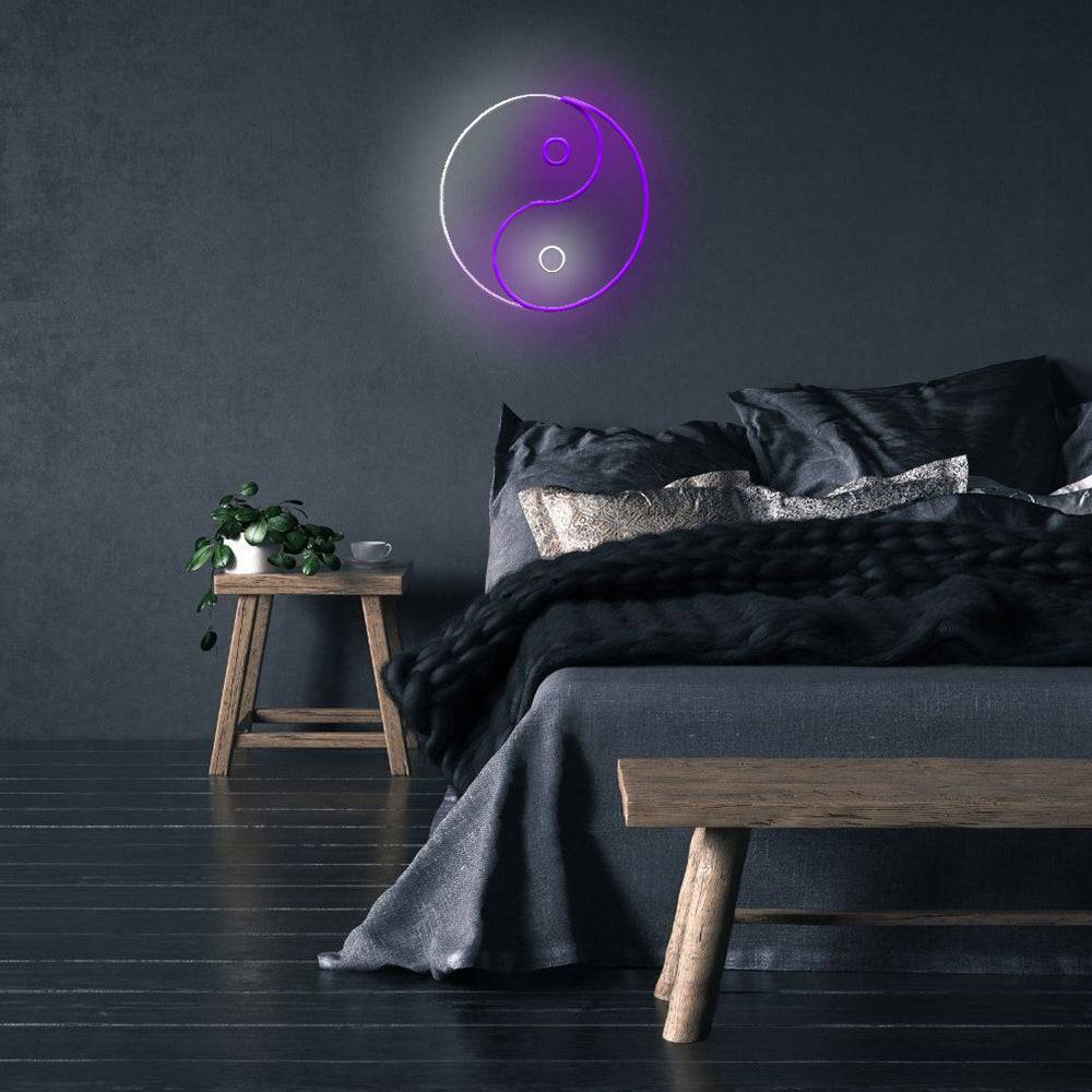 Ying Yang LED Neon Sign - Planet Neon Made in London Neon Signs